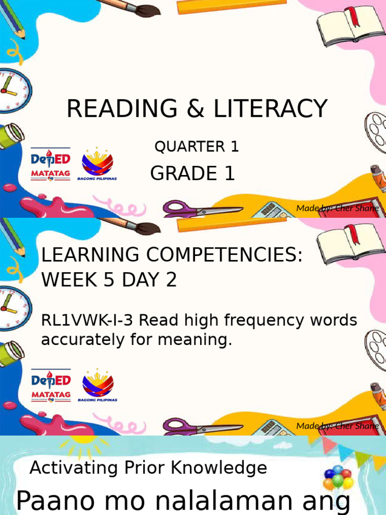 All Subjects Week5 Day2 | PDF | Learning | Food Ingredients