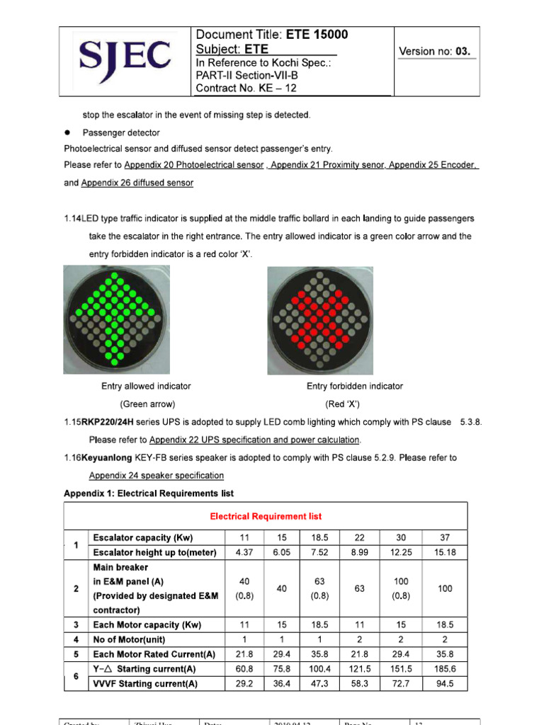 Electrical Requirement | PDF