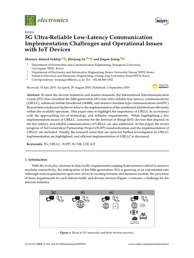 5G URLLC Implementation | PDF | Quality Of Service | Low Density Parity Check Code