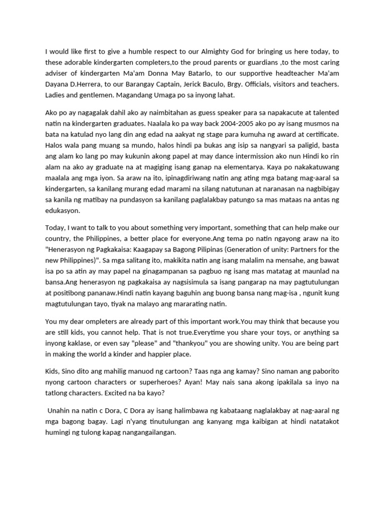 My Speech | PDF