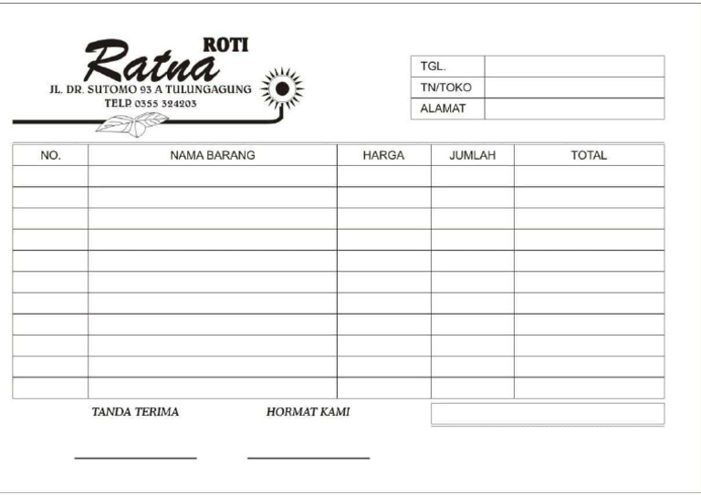 Contoh Nota Kosong 3 | PDF