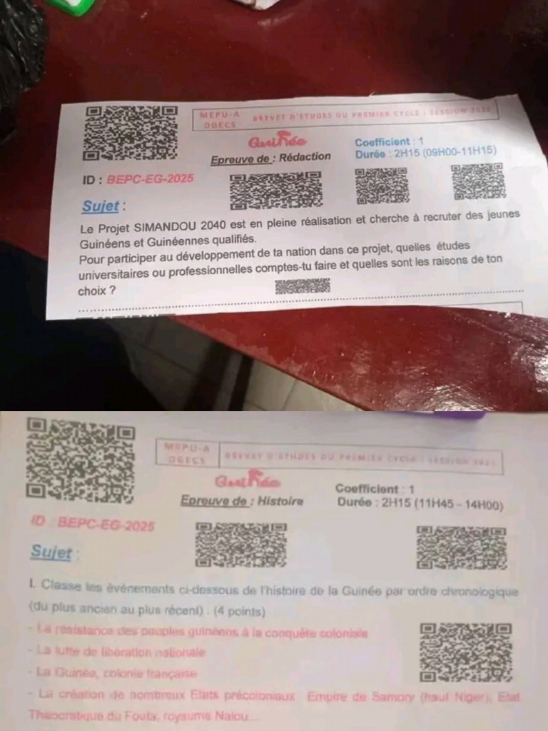 Sujet Bepc Sur PDF | PDF