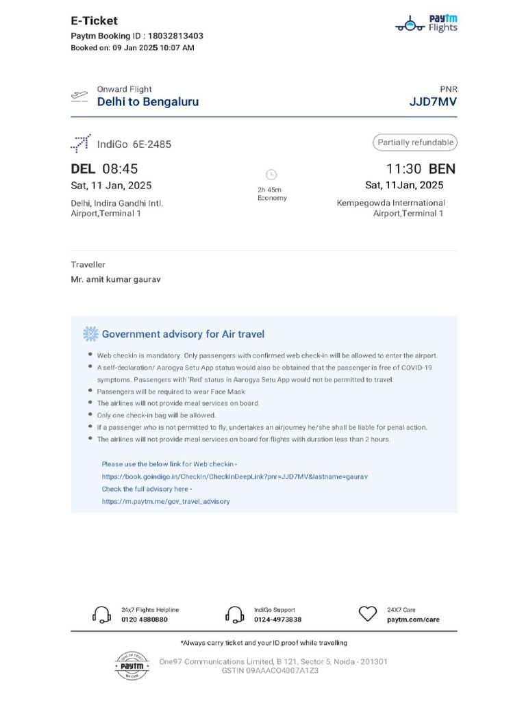 E-Ticket | PDF
