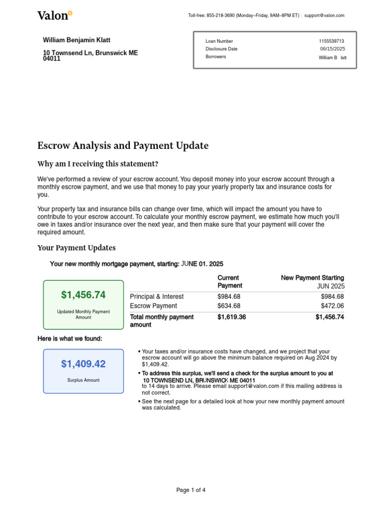 Chase Bank Verification Letter William Klatt | PDF | Mortgages | Loans
