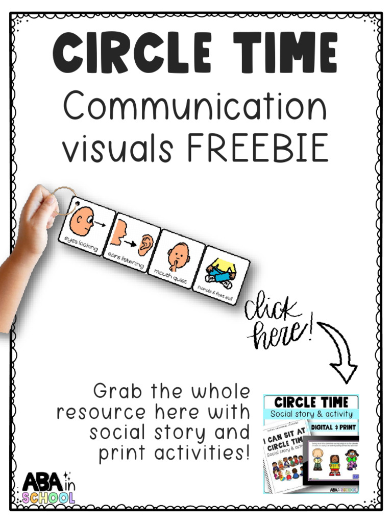 Communication Visuals FREEBIE: Circle Time | PDF | Digital Millennium ...