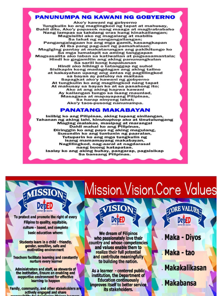 Deped Mission Vission | PDF