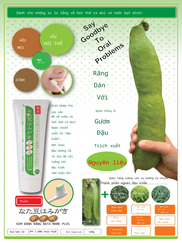 Medicated Nata Mame Toothpaste Plus 120g 2 (1) | PDF