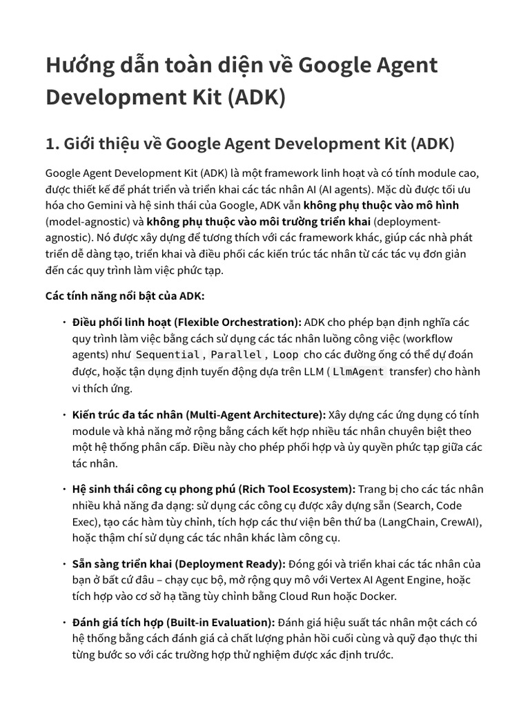 Google Adk Tutorial | PDF