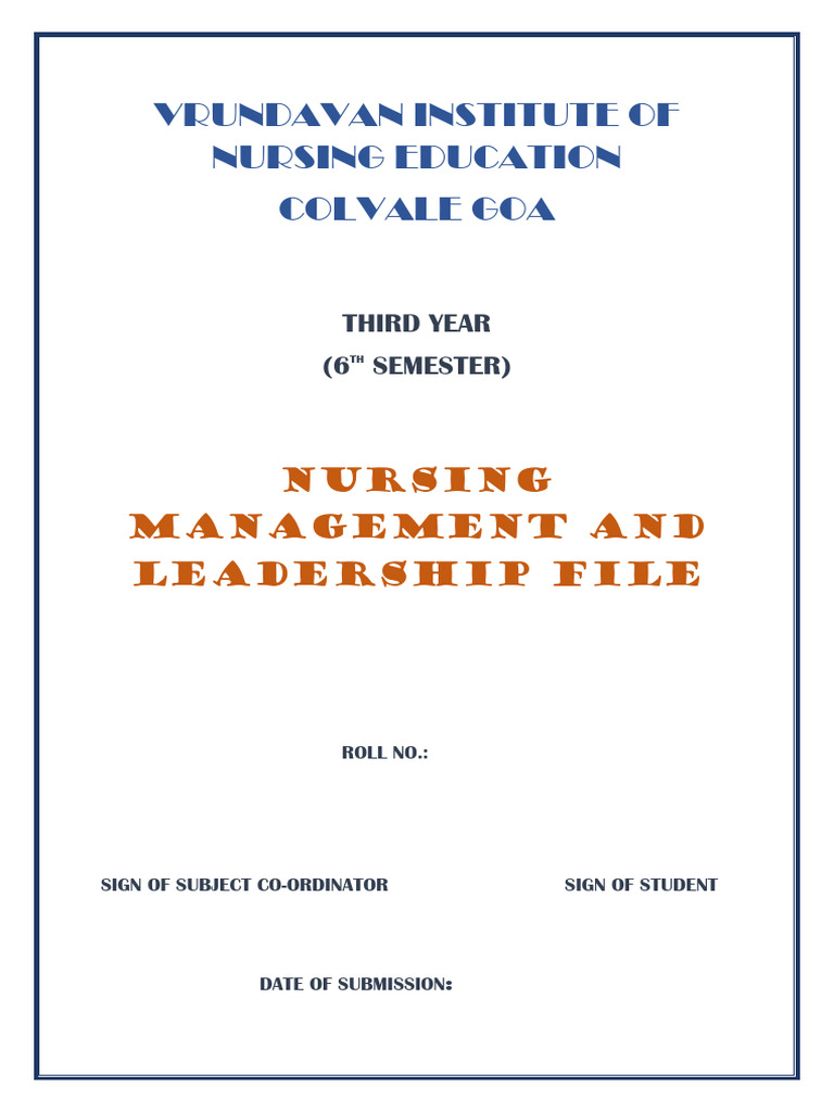 Nursing Management | PDF