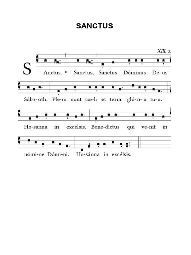 Sanctus | PDF