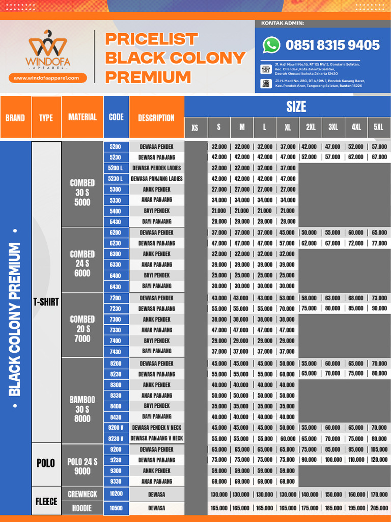Price List Dan Katalog 46855 58184 89742 | PDF