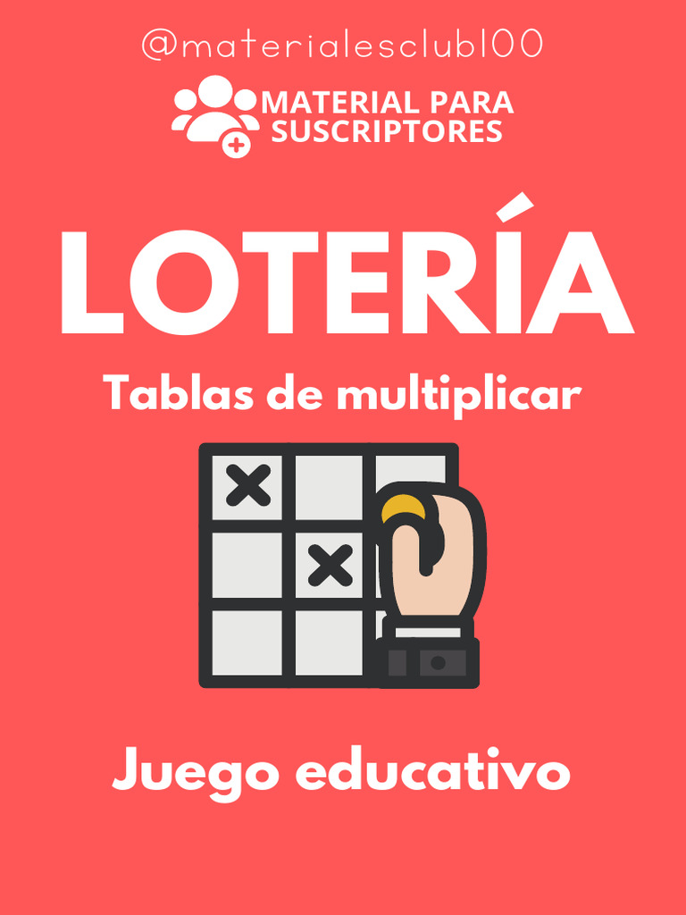 Lotería Tablas de Multiplicar | PDF