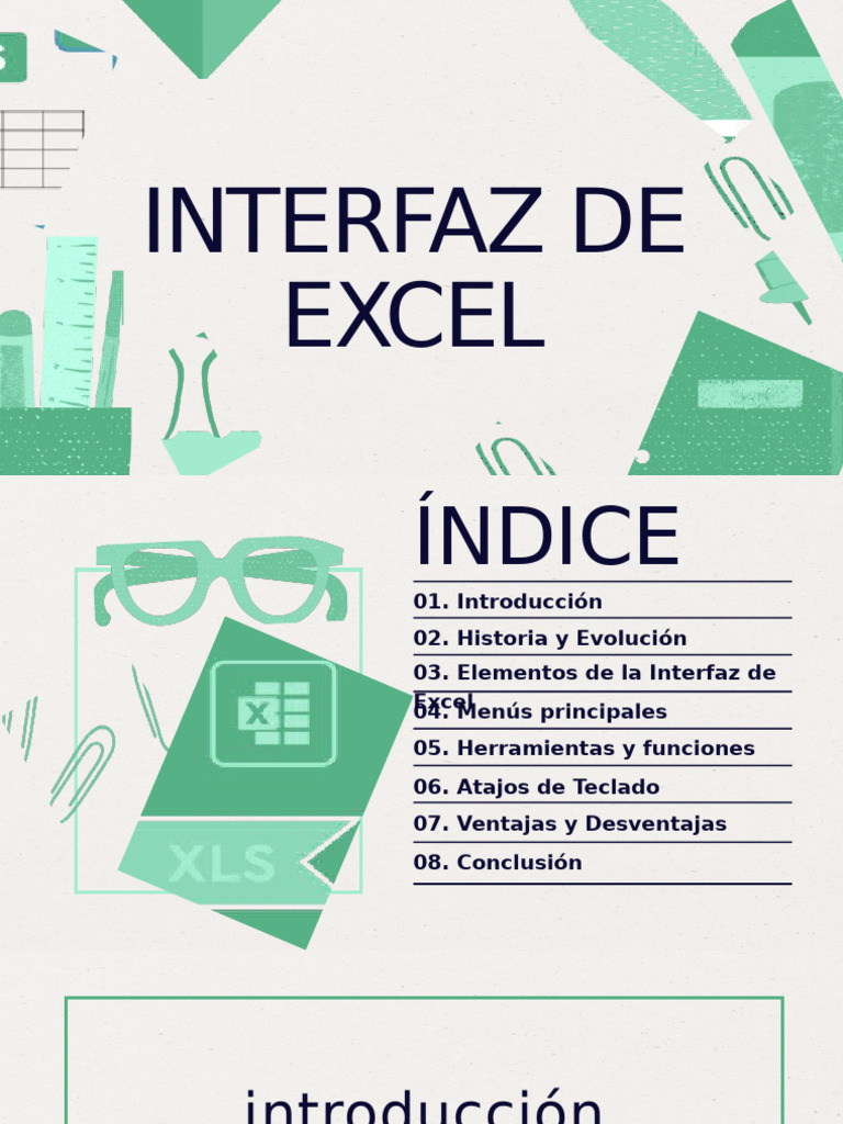 LA INTERFAZ DE EXCEL Ept | PDF | Microsoft Excel | Hoja de cálculo