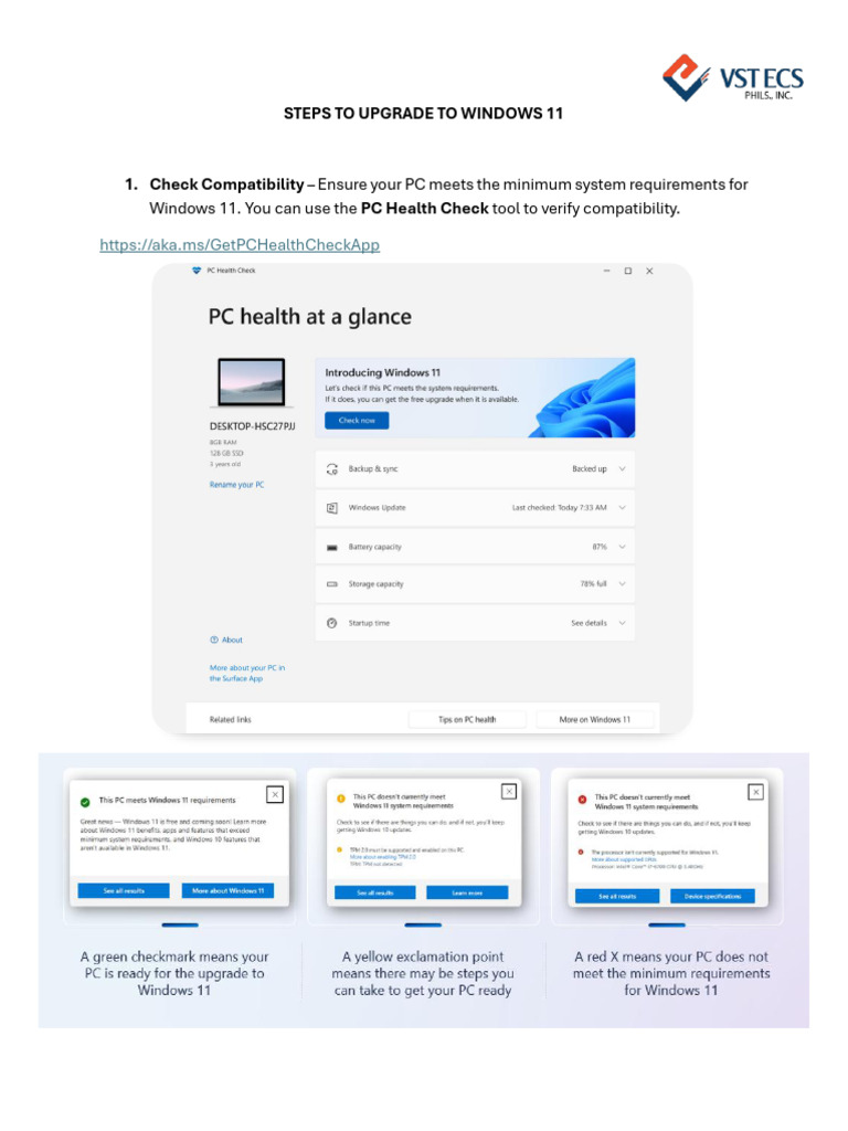 Upgrade To Windows 11 Instructions | PDF | Microsoft Windows | Windows 10