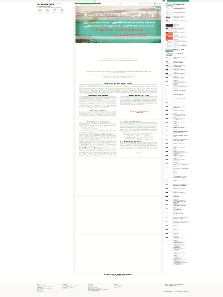 PDF - Tabletop Role Playing Game - Employment | PDF | Role Playing ...