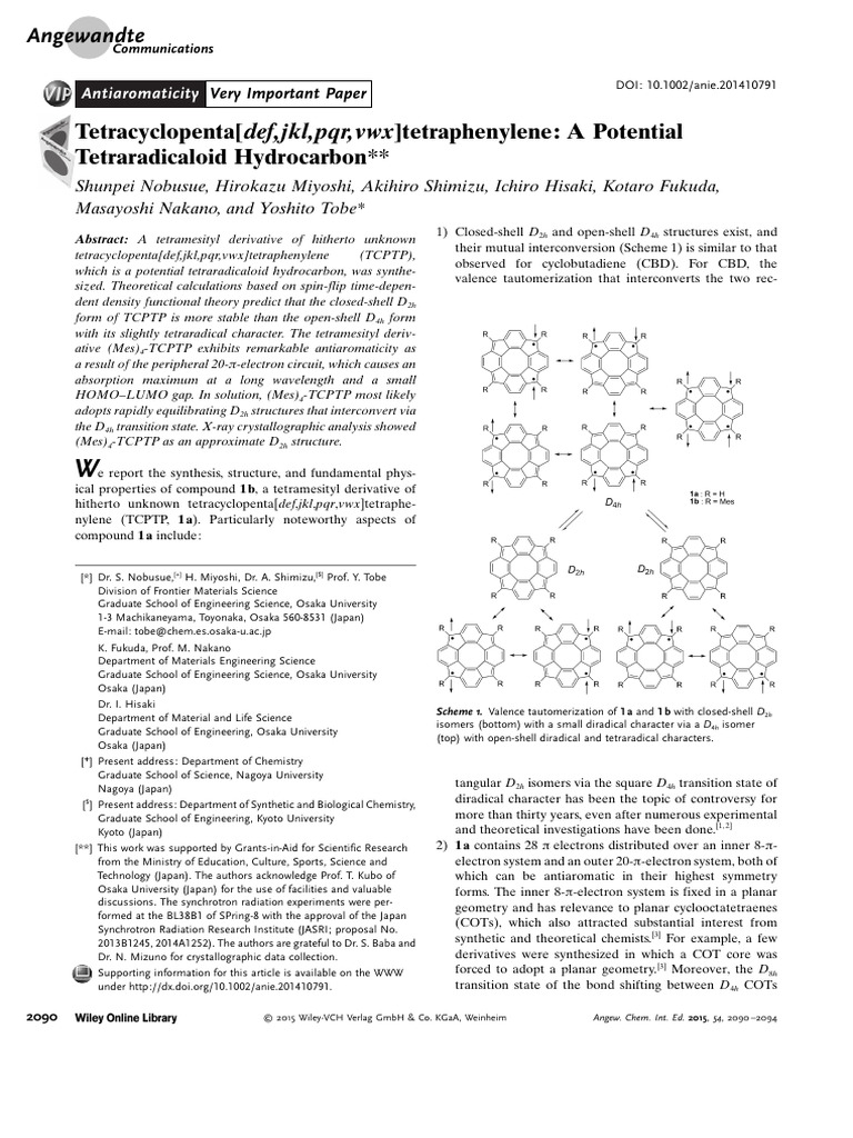 End of HjkAngew Chem Int Ed - 2015 - Nobusue - Tetracyclopenta Def JKL ...