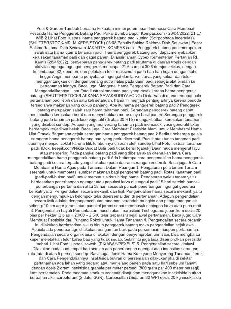 Pestisida Nabati PBP | PDF