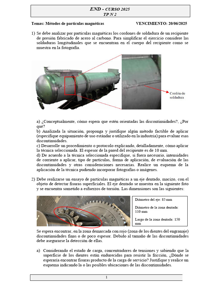 TP2 Particulas END 25 Rev 00 | PDF | Engranaje | Ingeniería mecánica