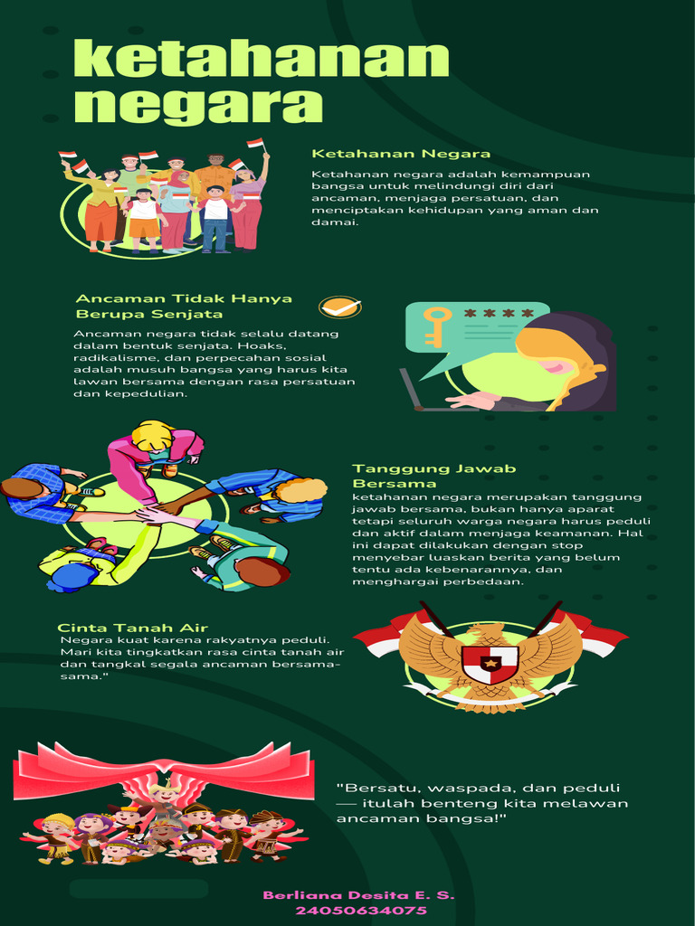 Poster Ketahanan Negara | PDF