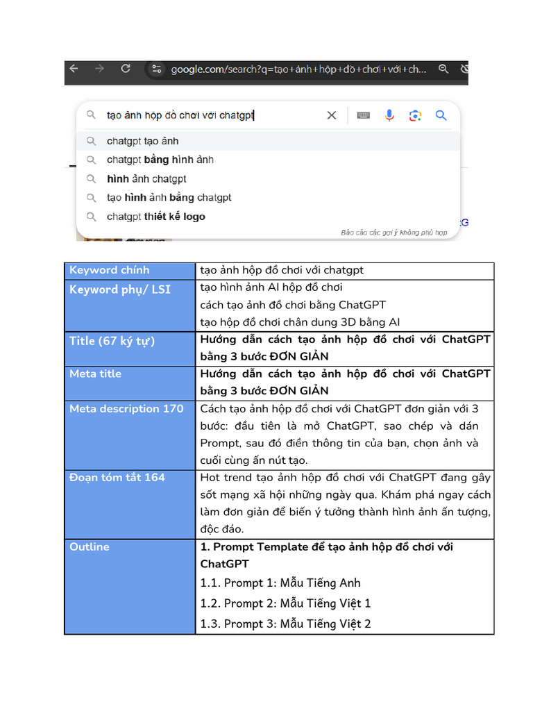 T o NH H P Đ Chơi V I Chatgpt | PDF
