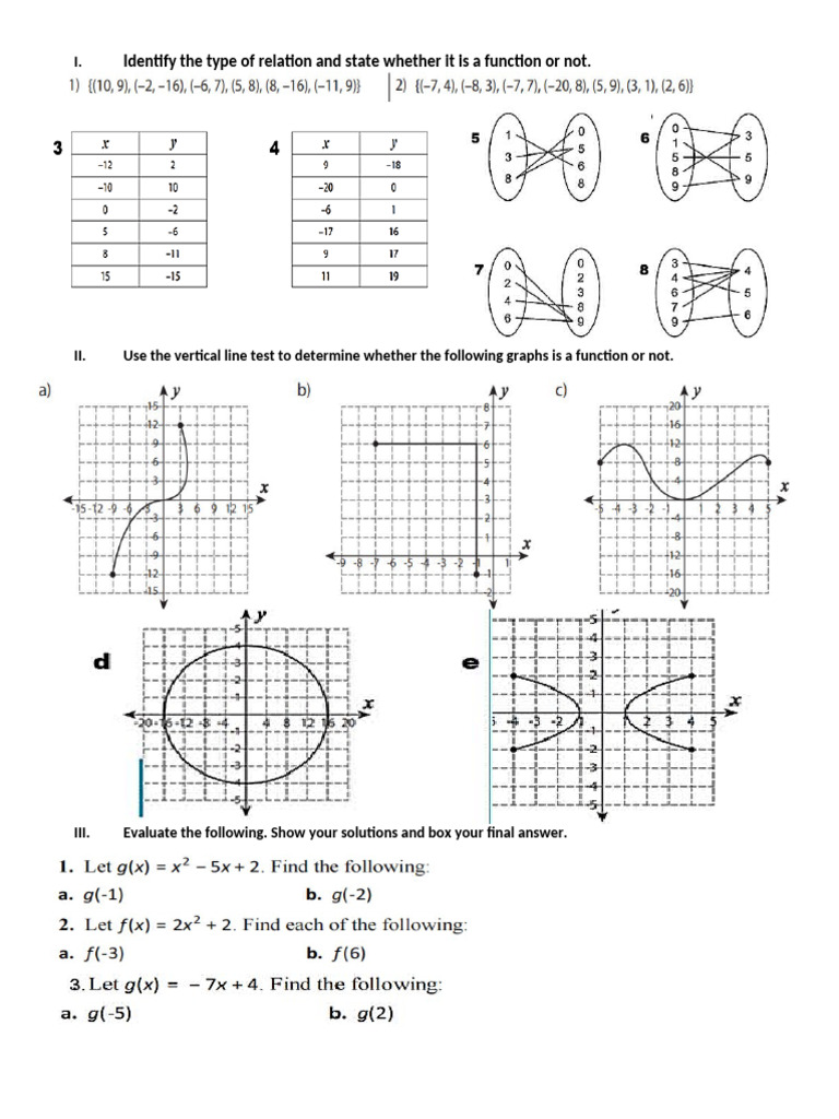 Quiz 1 Gen Math | PDF