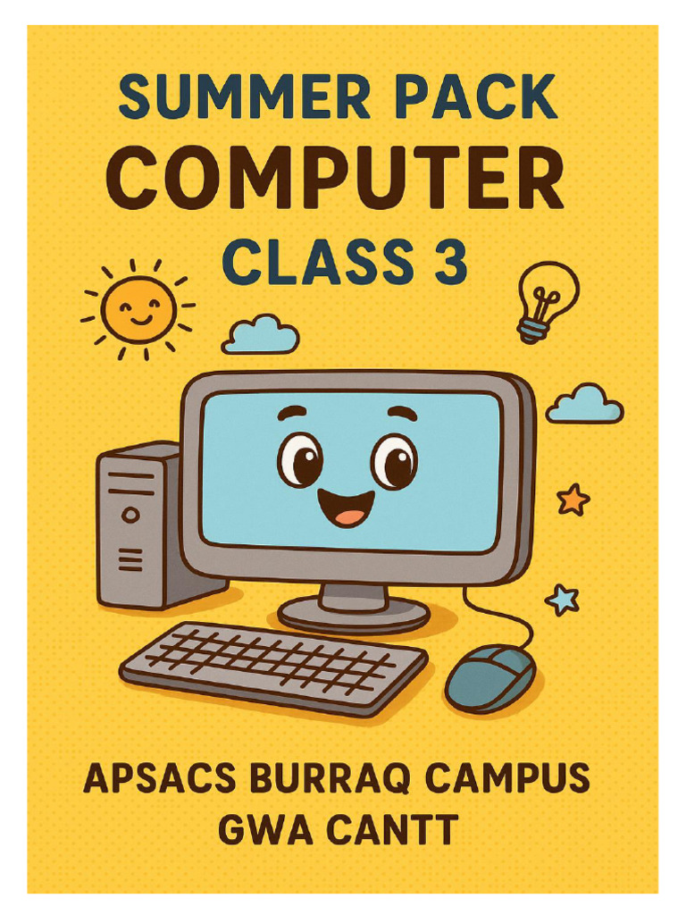 Summer Pack Class 3 Computer | PDF | Computing | Software