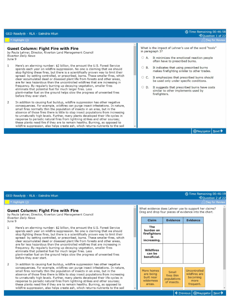RLA Ready Test 4 | PDF