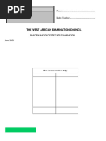 JHS 1 Mathematics Exam Questions | PDF | Mathematics | Mathematical Objects