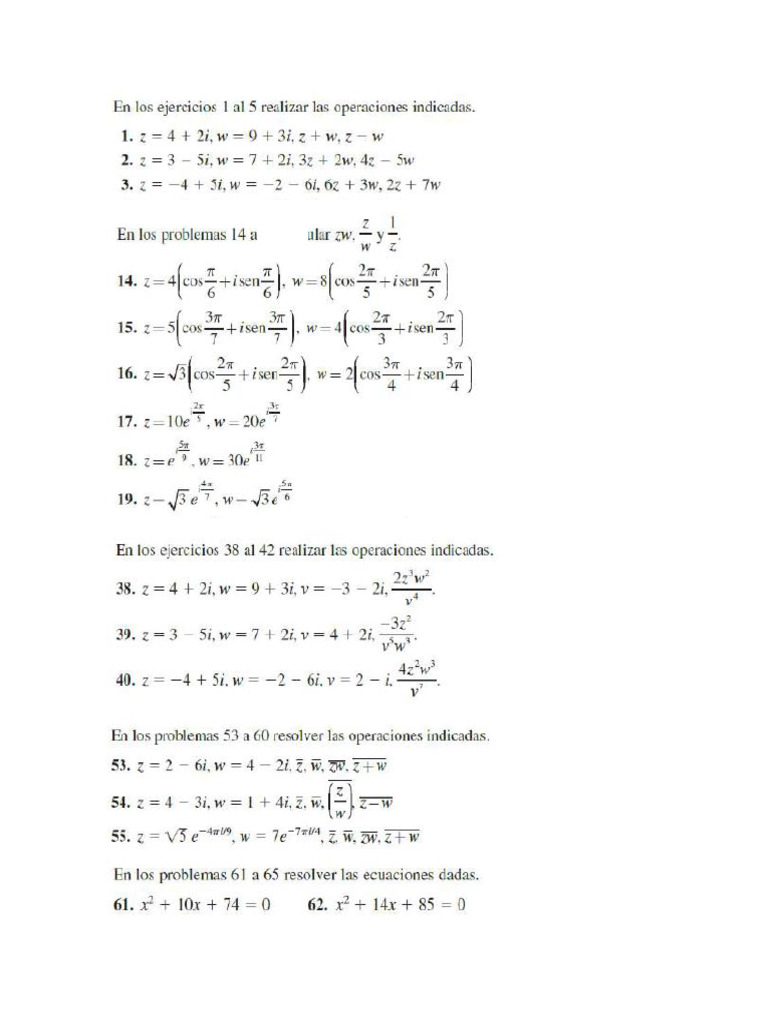 Serie de Ejercicios Tema 1 Algebra Lineal | PDF