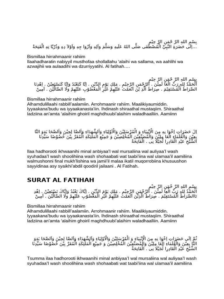 Bacaan Doa Tahlil | PDF | Graphemes | Languages Of Israel