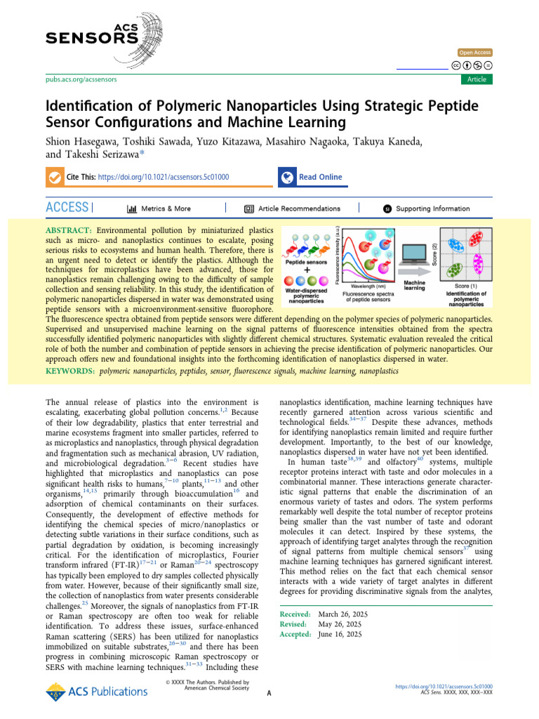 Hasegawa Et Al 2025 Identification of Polymeric Nanoparticles Using ...