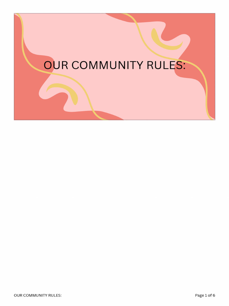 Our Community Rules - 20250605 - 173126 - 0000 | PDF