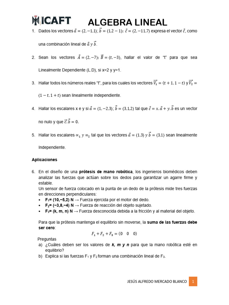 Ejercicio de VECTORES | PDF | Vector Euclidiano | Fuerza