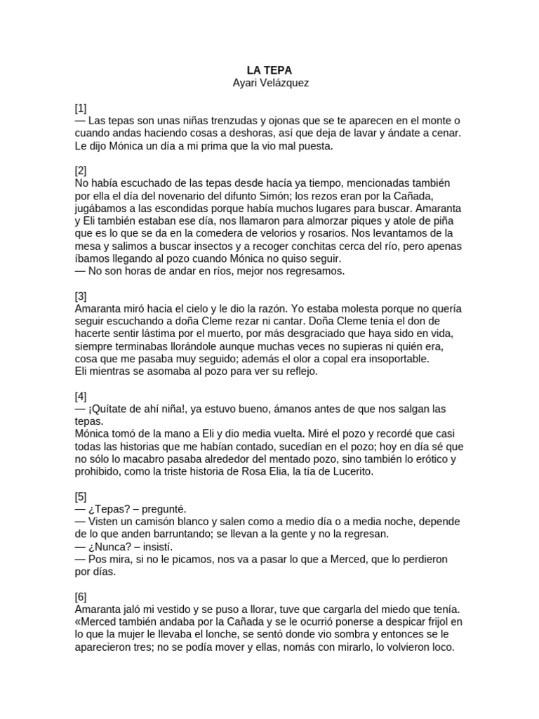 Literario La Tepa 2018 | PDF