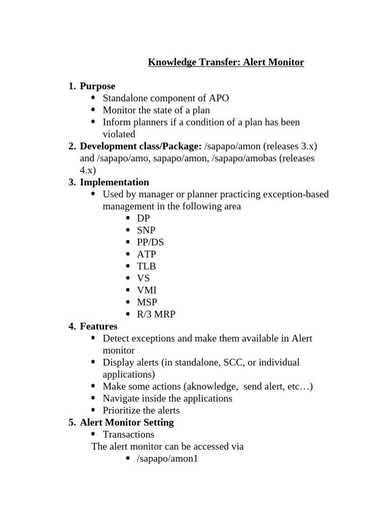 AMON Knowledge Transfer | PDF | Software | Computing