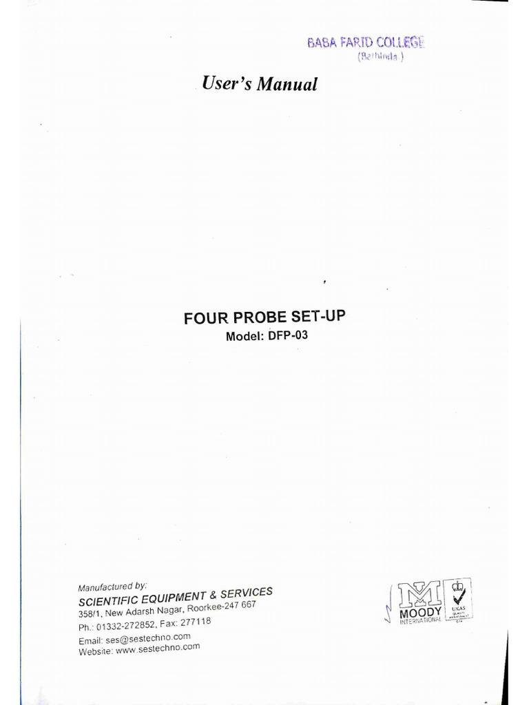 Four Probe | PDF