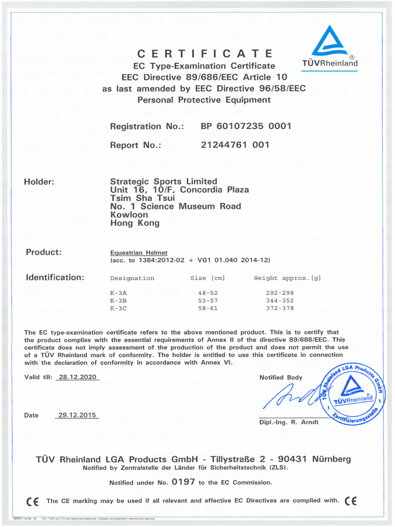 K-3 Certificate (VG1) | PDF