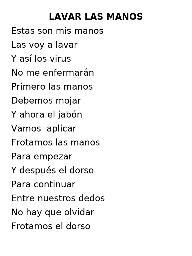 Cómo Lavar las Manos Correctamente | PDF