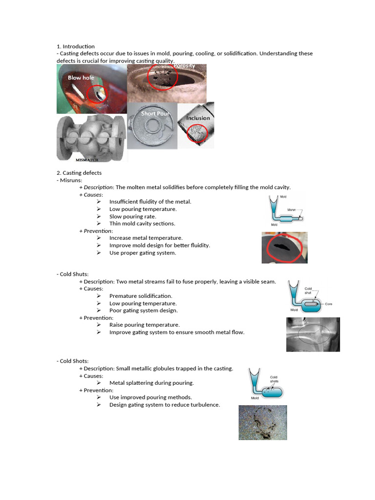 Understanding Common Casting Defects | PDF