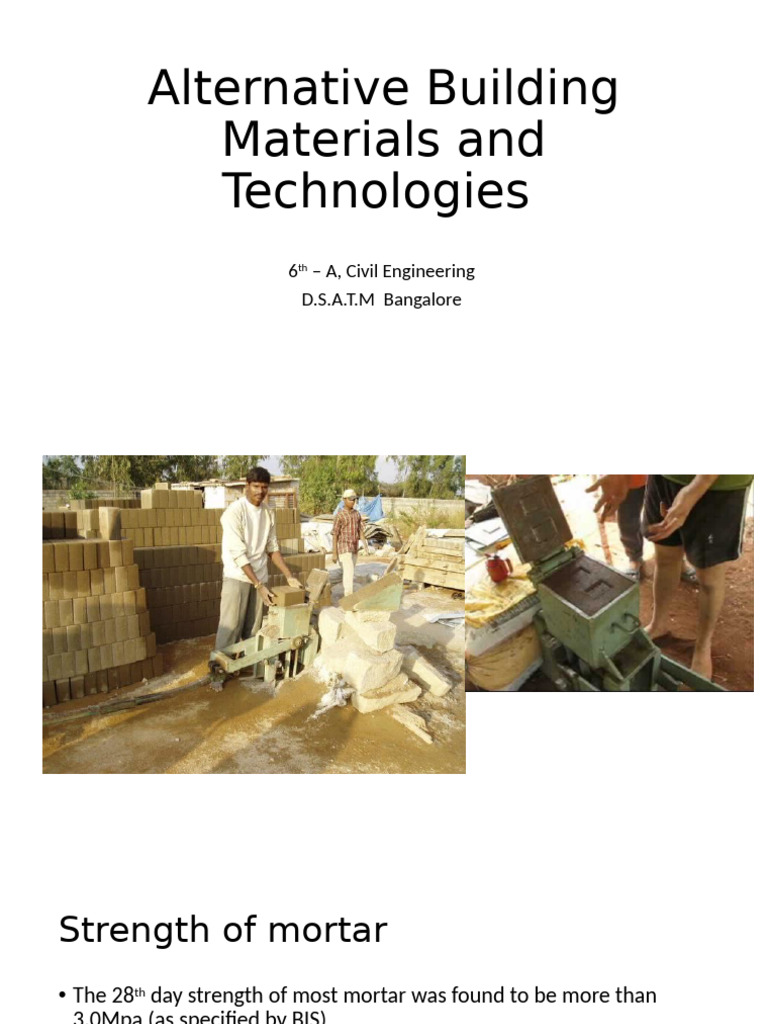 Alternative Building Materials | PDF | Polymers | Composite Material