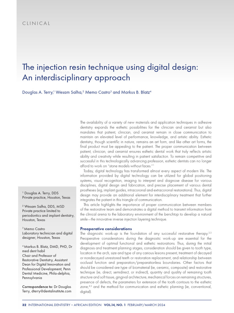 Composo Inyectado Digital | PDF | Dentistry Branches