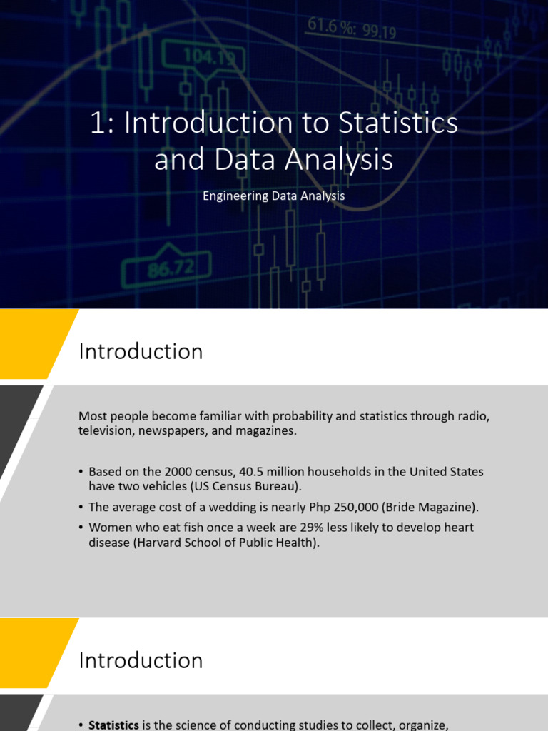 1 - Introduction to Statistics and Data Analysis | PDF | Level Of Measurement | Statistics