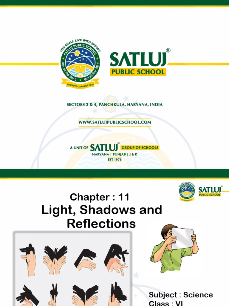 Light, Shadows, and Reflections Explained | PDF | Eclipse | Shadow