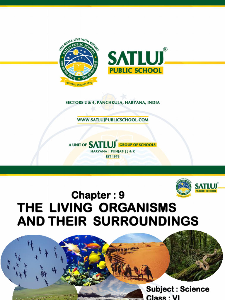 The Living Organisms and Their Surroundings | PDF | Habitat | Predation