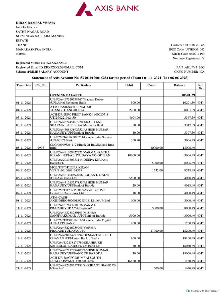 Account STMT XX6782 06062025 | PDF