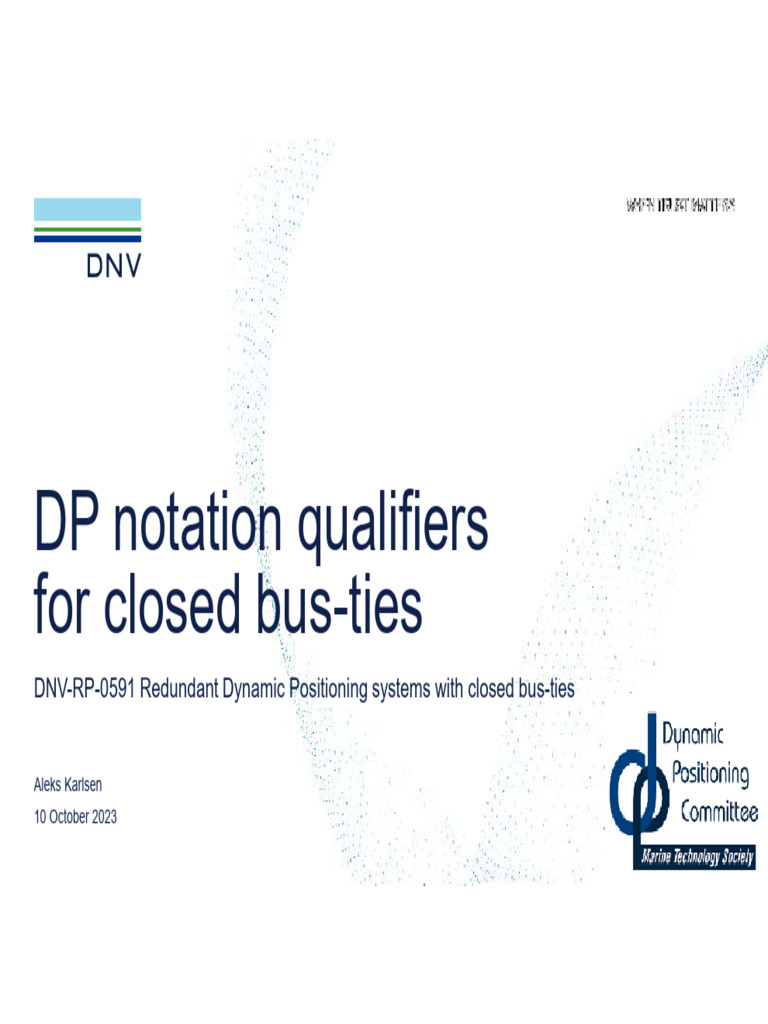 DNV-RP-0591: Closed Bus-Tie Guidelines | PDF | Electrical Engineering ...