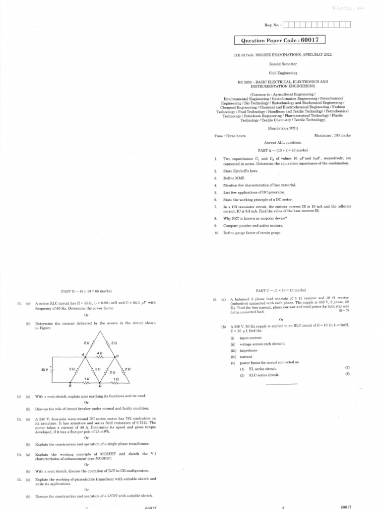 Poriyaan - Basic Electrical and Electronics and Instrumentation ...