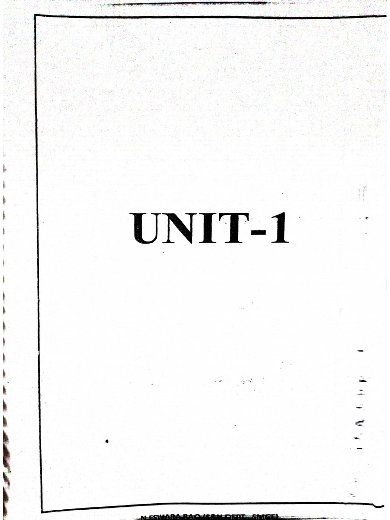 Cp. Unit 1 | PDF