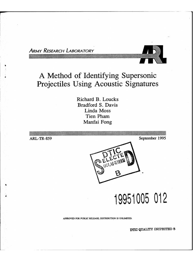 Supersonic Projectile Iden | PDF | Pressure | Shock Wave