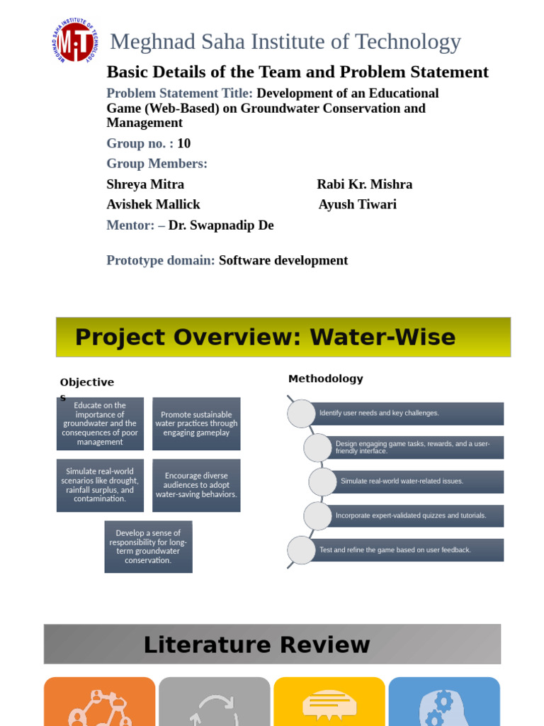 Final Year Project Ppt1 | PDF | Water Conservation